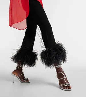 JIMMY CHOO Jemma 90 Metallic Leather Sandals