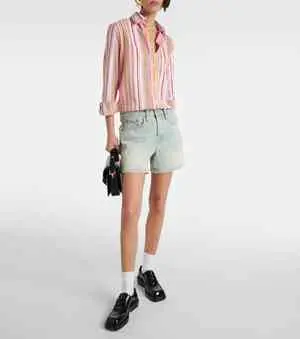 RE/DONE Mid-rise Denim Shorts