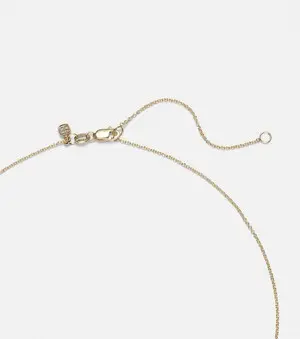 SYDNEY EVAN Fluted Heart Ruby Necklace