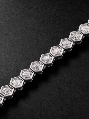 KOLOURS JEWELRY Hexagon Xxlarge -karat Gold Diamond Bracelet