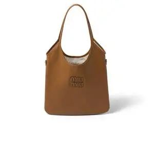 Miu Miu Miu Miu Ivy Leather Bag Cognac