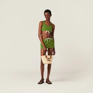 Miu Miu Woven Tote Bag
