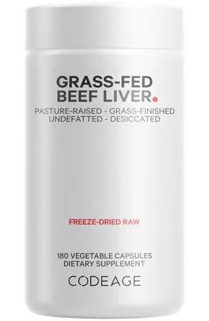 CODEAGE Grass-fed Beef Liver Glandular Supplement - White