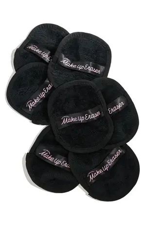 THE ORIGINAL MAKEUP ERASER 7-day Chic Makeup Eraser Set With Laundry Bag - Black