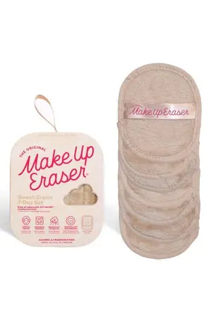 THE ORIGINAL MAKEUP ERASER 7-day Chic Makeup Eraser Set With Laundry Bag - Sweet Cream