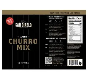 SAN DIABLO Churro Mix Refill And Toppings Kit