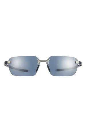 Tag Heuer TAG Heuer Flex Rectangular Rimless Sunglasses Matte Blue/blue