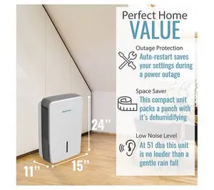 KEYSTONE 50-pint Dehumidifier With Electronic C Ntrols