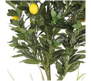 PULEO INTERNATIONAL 6 Ft. Artificial Lemon Tree With Pot