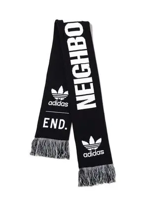 NEIGHBORHOOD X End X Adidas Supporters Scarf - Black/white