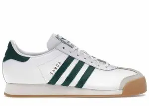 Adidas Samoa Sneakers - Cloud White/collegiate Green/gold Metallic