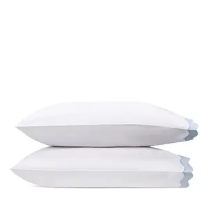 MATOUK Lorelei Standard Pillowcase Set - Blue