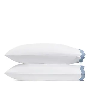 MATOUK Lorelei Standard Pillowcase Set - Hazyblue