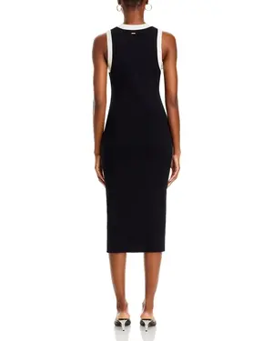 TOCCIN Victoria Button Front Midi Dress
