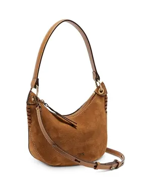 Ba&sh Swing Suede Shoulder Bag - Cognac
