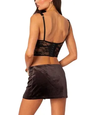 EDIKTED Sheer Lace Bra Top