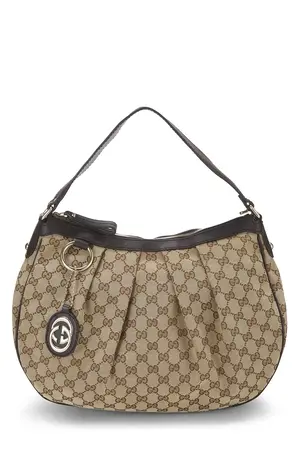 Gucci Original Gg Sukey Hobo - Brown