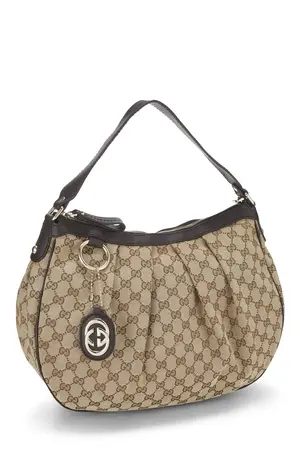 Gucci Original Gg Sukey Hobo - Brown