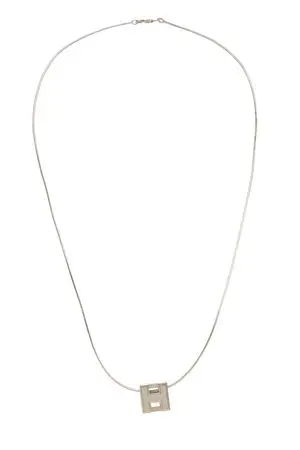 Hermès Hermès Cage D'H Necklace White
