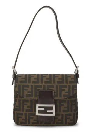 Fendi Zucca Canvas Shoulder Bag