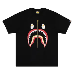 A BATHING APE Colors Shark Tee - Black