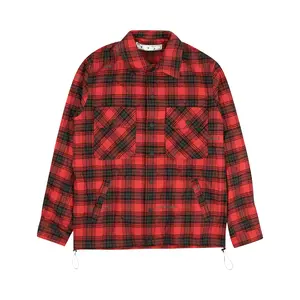 Off-White Stencil Check Coach Jacket