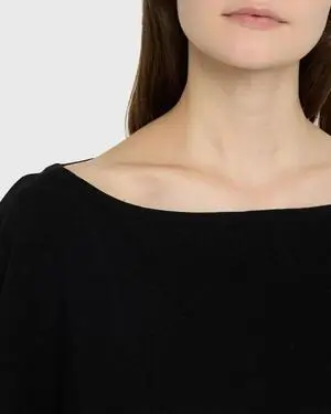 Simkhai Lavina Draped Off-shoulder Sweater - Black
