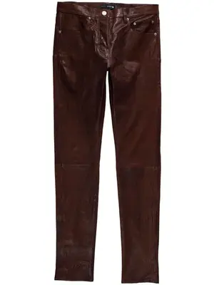 PURPLE BRAND P001 Low-rise Trousers - Brown