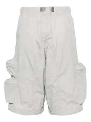 SPOONYARD Belted Wide-leg Shorts - Grey