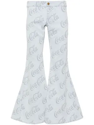 ERL X Coca-cola Jacquard Flared Jeans