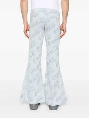 ERL X Coca-cola Jacquard Flared Jeans