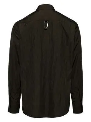 SPOONYARD Crinkled Shirt Jacket - Green