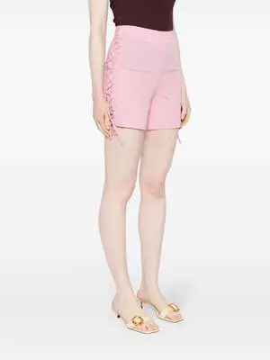 Federica Tosi Lace-up Poplin Shorts