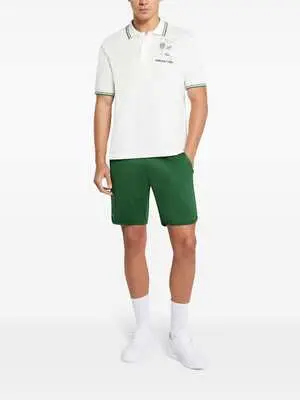 Lacoste Slogan-embroidered Cotton Polo Shirt