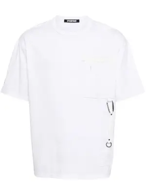 SPOONYARD Embroidered Cotton T-shirt - White
