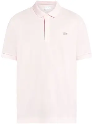 Lacoste Logo-appliqué Short-sleeved Polo Shirt - Pink