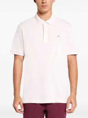 Lacoste Logo-appliqué Short-sleeved Polo Shirt - Pink