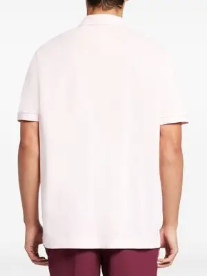 Lacoste Logo-appliqué Short-sleeved Polo Shirt - Pink