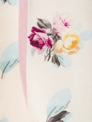 Prada Floral-print Silk Scarf