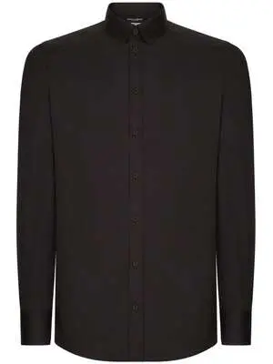 Dolce & Gabbana Long-sleeve Stretch-cotton Shirt