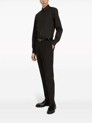 Dolce & Gabbana Long-sleeve Stretch-cotton Shirt