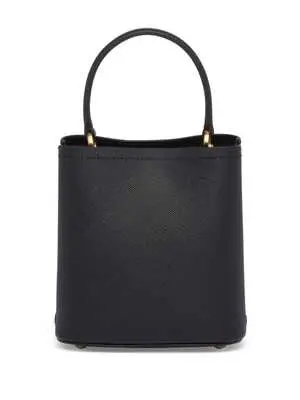 Prada Saffiano Leather Mini Tote - Black