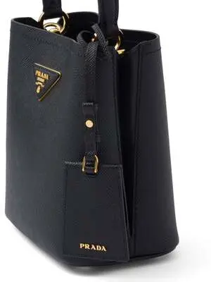 Prada Saffiano Leather Mini Tote - Black
