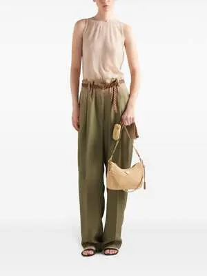 Prada Re-edition 2005 Crochet-knit Shoulder Bag - Neutrals