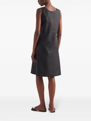 Prada Logo-appliqué Re-nylon Midi Dress