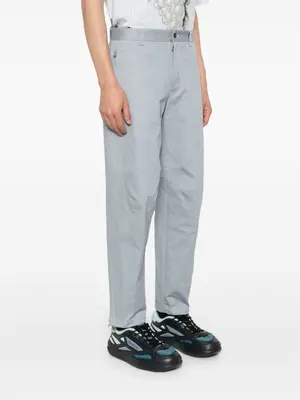 LANVIN Biker Straight-leg Trousers - Grey