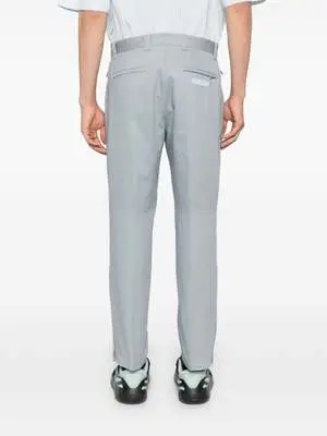 LANVIN Biker Straight-leg Trousers - Grey