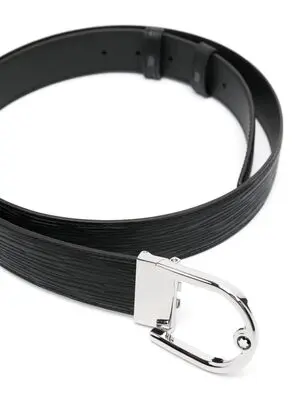 Montblanc Reversible Leather Belt - Black
