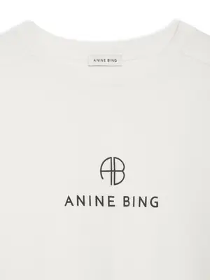 ANINE BING Logo-print T-shirt - White