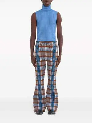Marni Check-print Flared Trousers